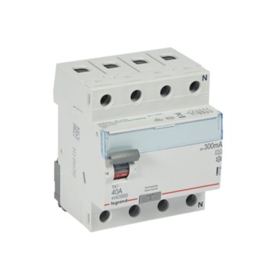 RCCB TX³ - 4P 400V~ - 300mA sensitivity - 40A rated current - Type A residual current protection for sale