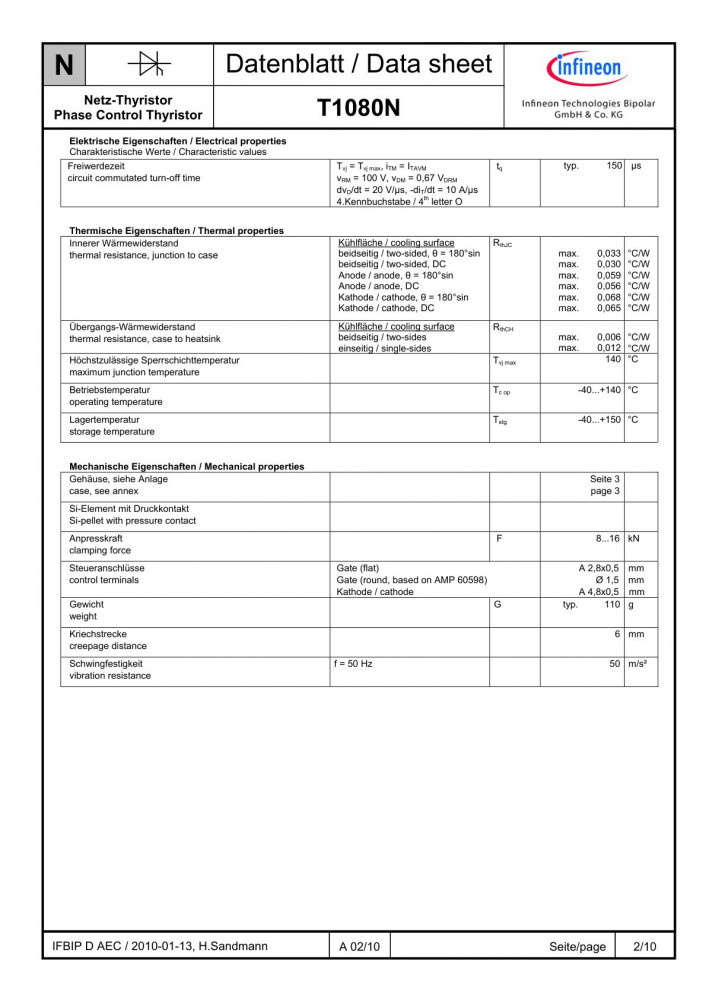 T1080N datasheet page 2