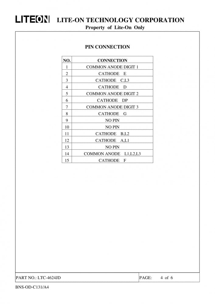 LTC-4624JD datasheet page 5