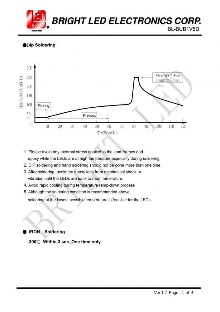 BL-BUB1V5D datasheet page 4