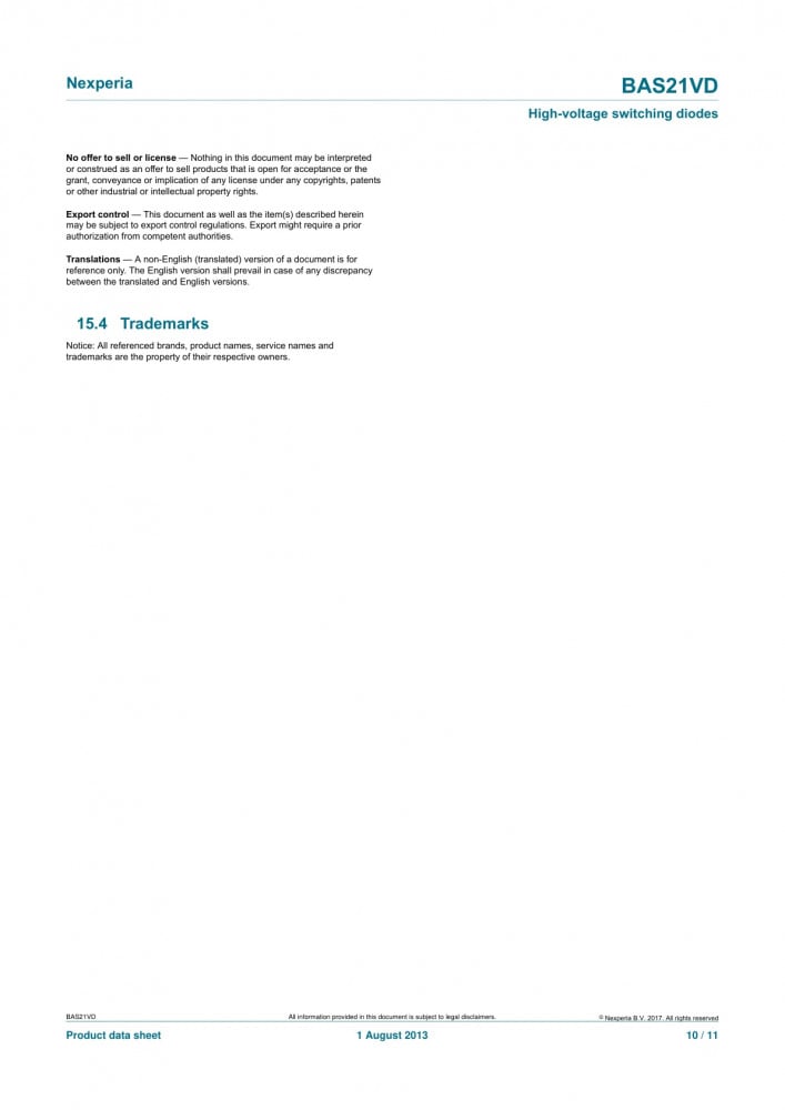 BAS21VD datasheet page 10