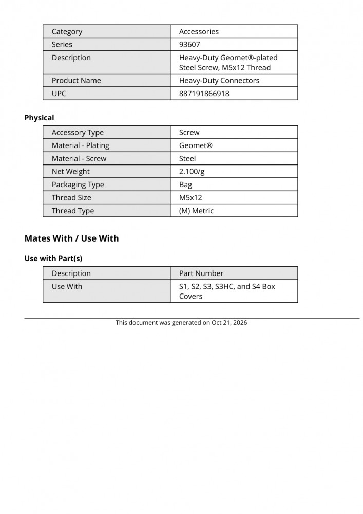 Product document image 2 for Molex part 936070055