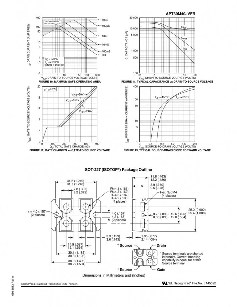APT30M40JVFR technical document page 4