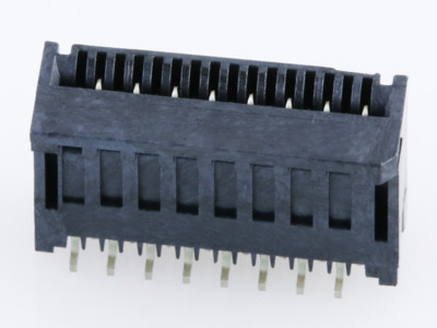 Easy-On FFC/FPC Connector, 0.50mm Pitch, Surface Mount, Vertical, Non-ZIF, Reverse Footprint, Tin Bismuth Plating, Long Terminal Type, Black, 33 Circuits