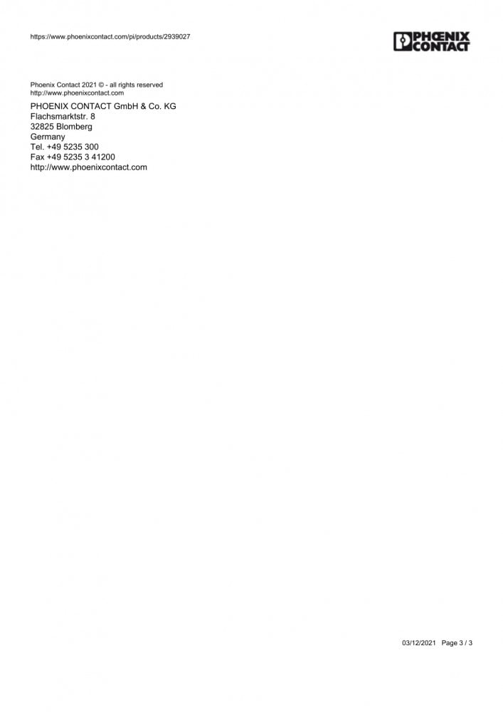 Phoenix Contact 2939027 technical document page 3