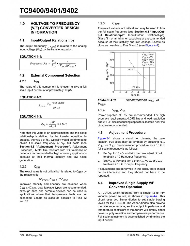 TC9402CPD datasheet page 10