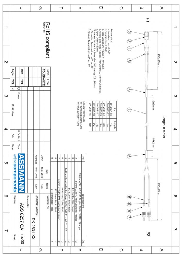 DK-2631-10 technical drawing preview