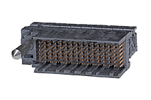 Impact 100 Ohm 2 Pair Right-Angle Male Header, Left Guided, Open Endwall, 10 Columns, 60 Circuits, Pin Length 5.50mm, Plated Through Hole Dimension 0.39mm, Lead-Free