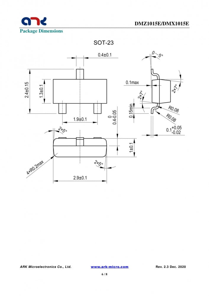 DMX1015E datasheet page 6