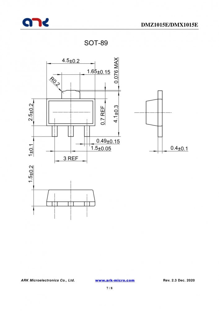 DMX1015E datasheet page 7