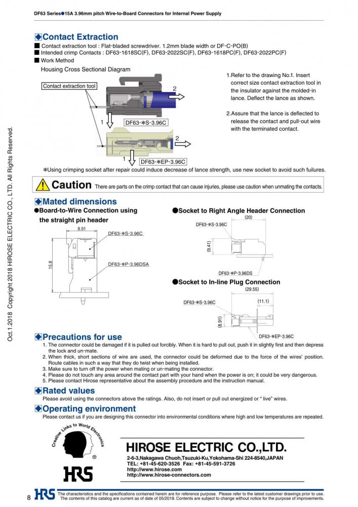HRS DF63 Series document page 8