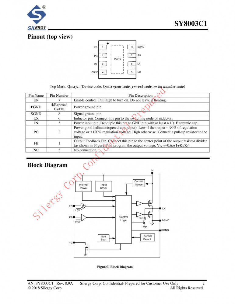 SY8003C1DFC datasheet page 2