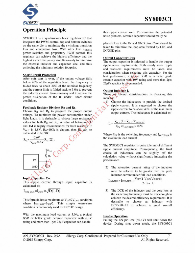 SY8003C1DFC datasheet page 7