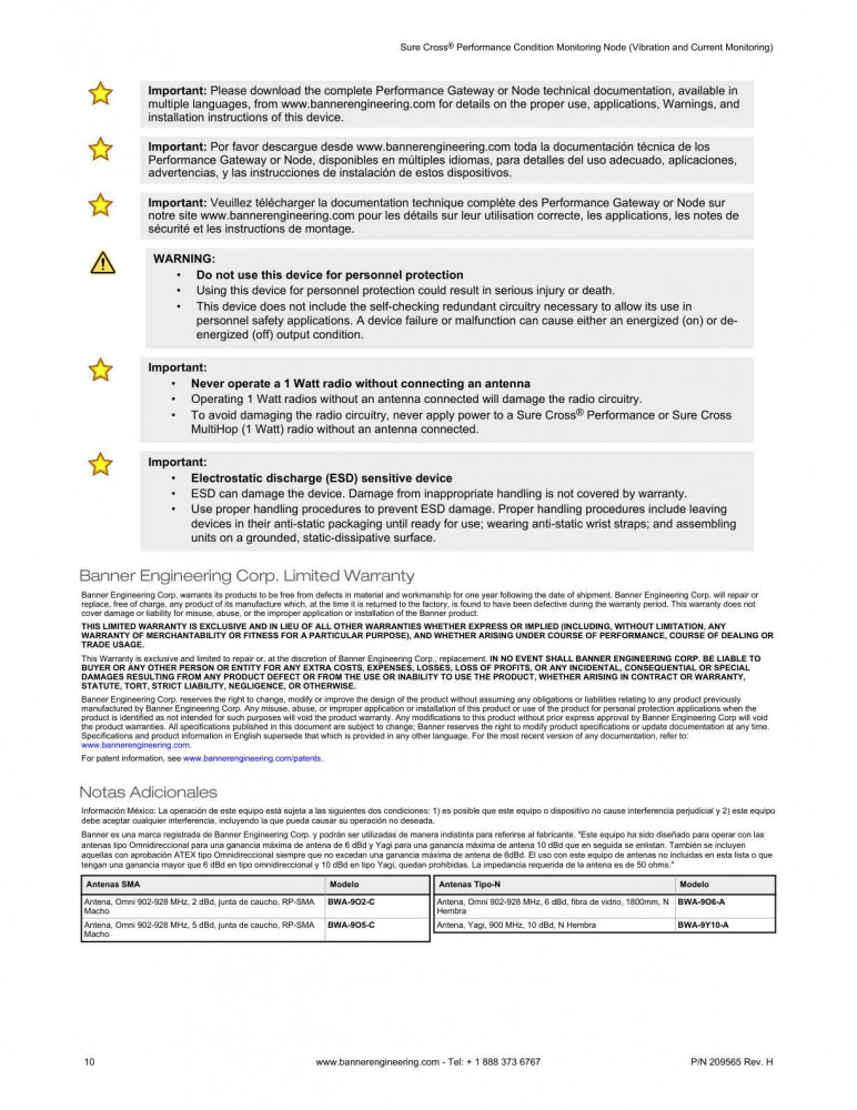 DX80N9X1W-CM1L datasheet page 10