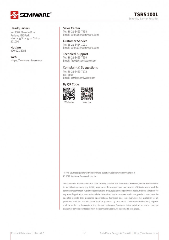 TSR5100L datasheet page 4