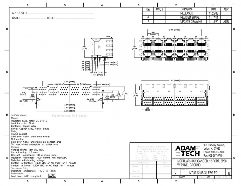 ADAM TECH MTJG-12-88JX1-FSG-PG document preview