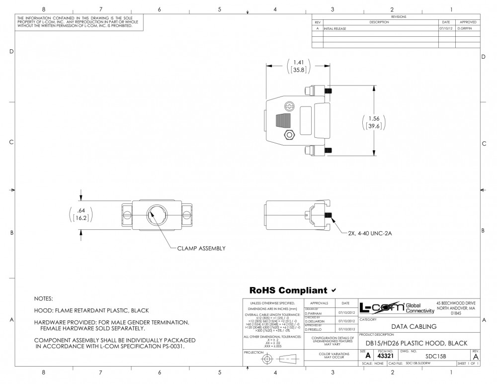 L-com SDC15B technical document preview