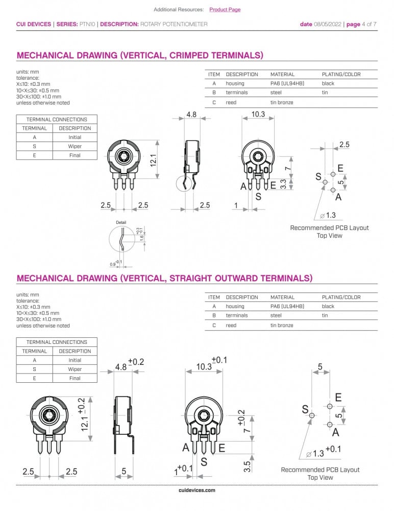 PTN10-E200HB20 datasheet page 4