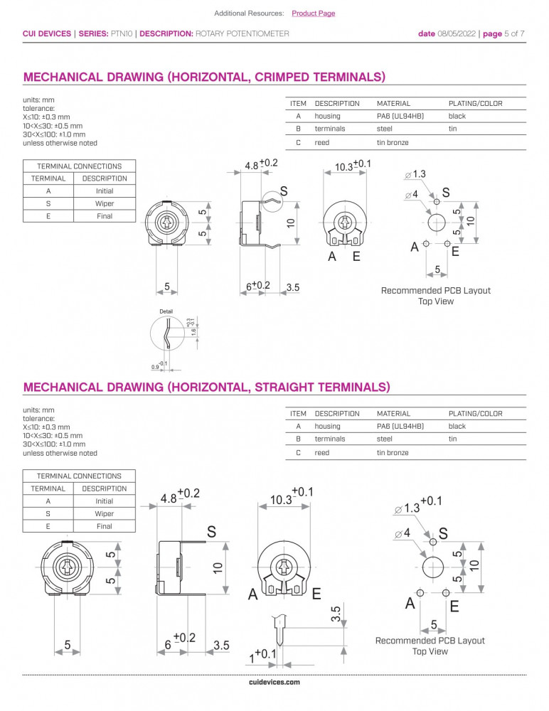 PTN10-E200HB20 datasheet page 5