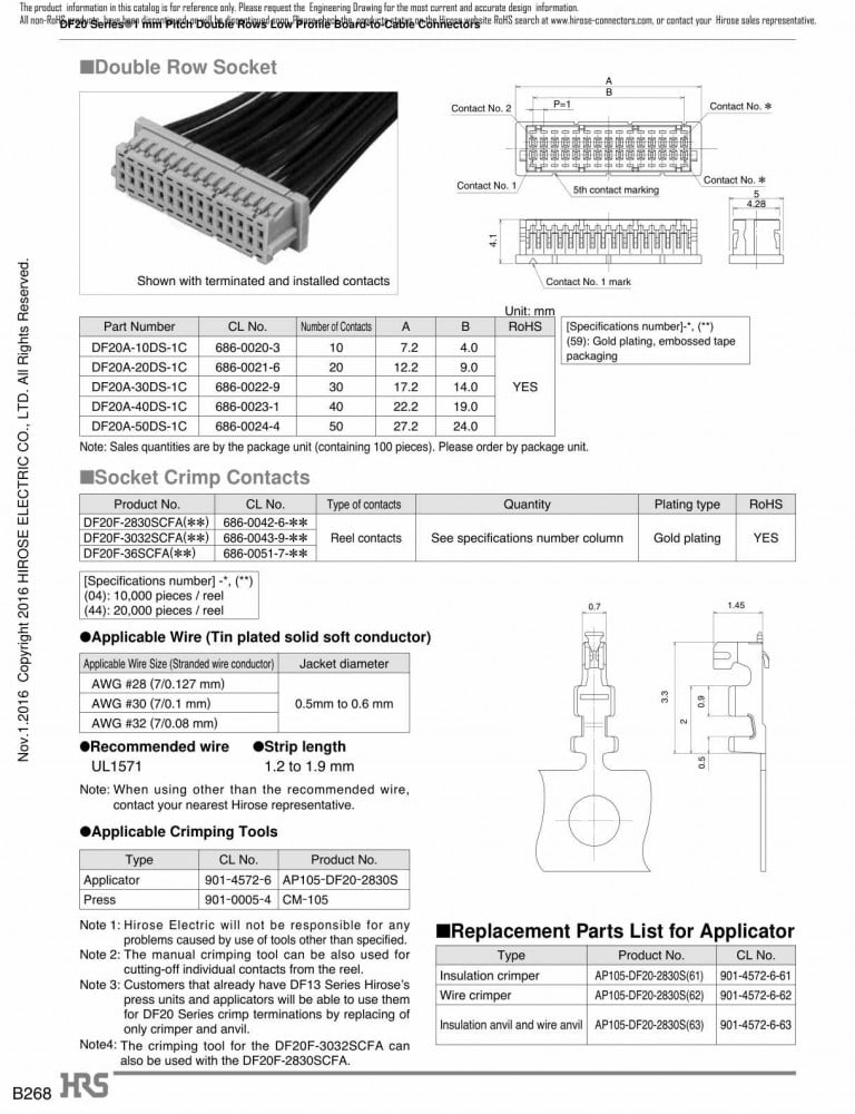 HRS DF20 datasheet page 3