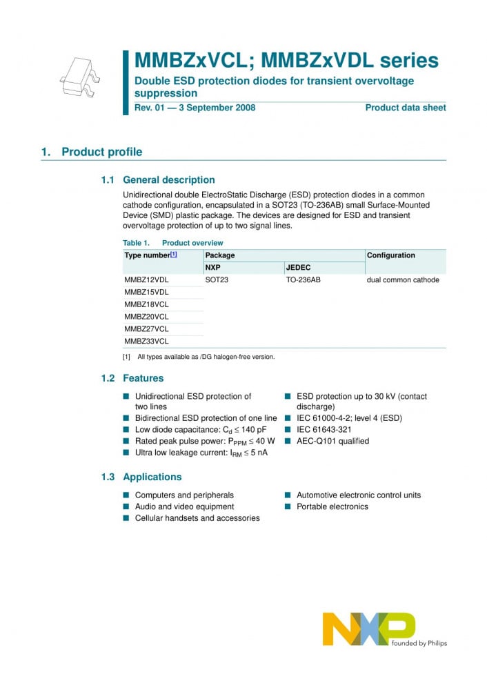 MMBZ27VCL datasheet page 2