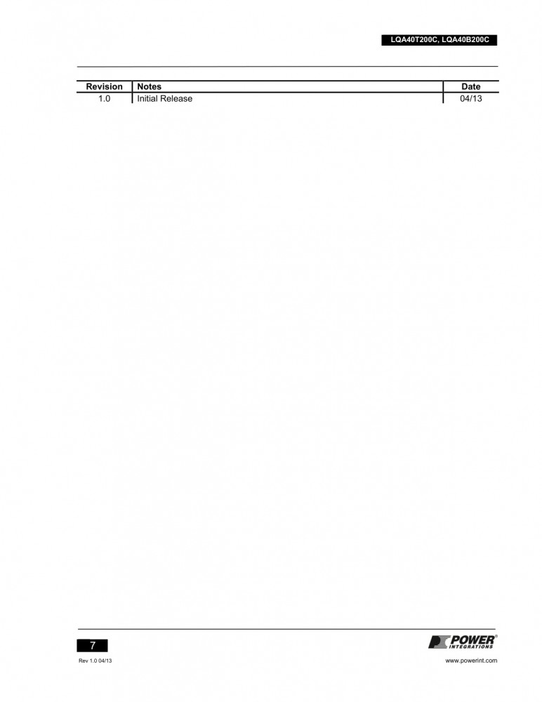 LQA40B200C datasheet page 7