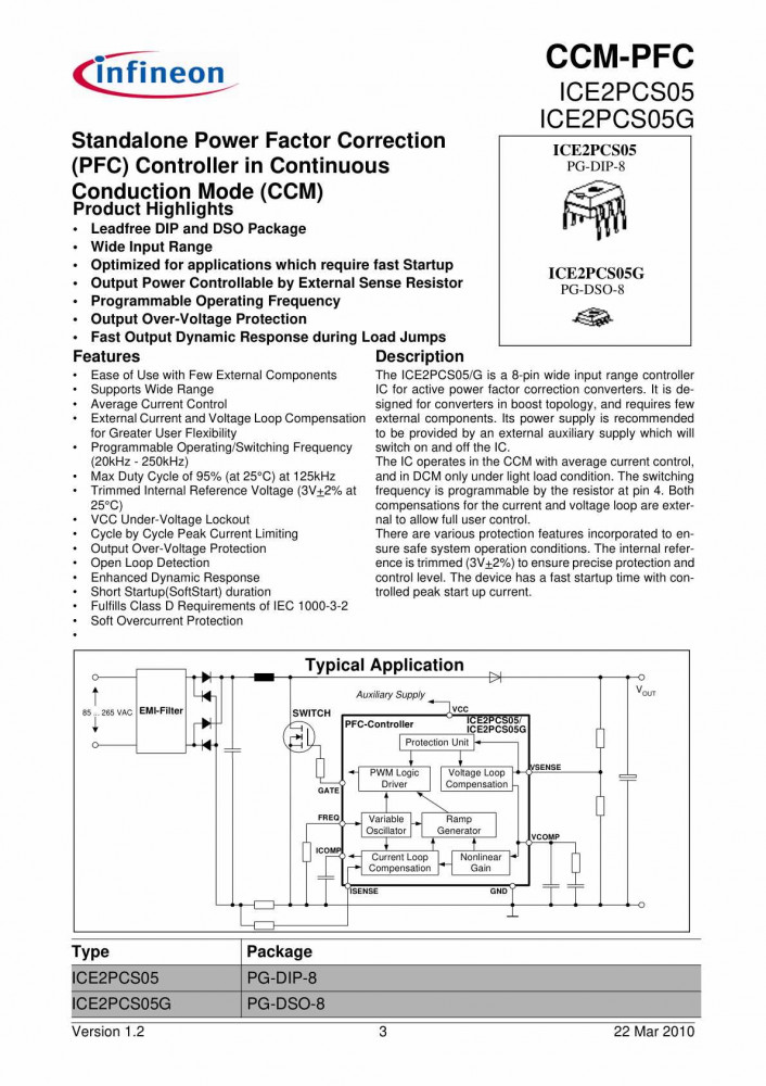 ICE2PCS05 datasheet page 3