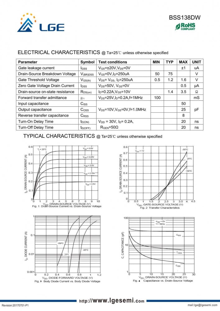 BSS138DW datasheet page 2