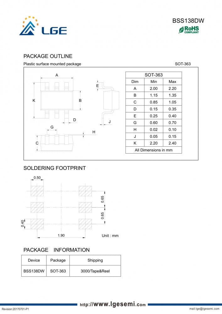 BSS138DW datasheet page 3