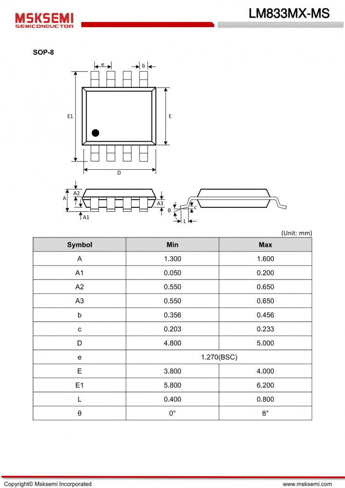 LM833MX-MS datasheet page 7