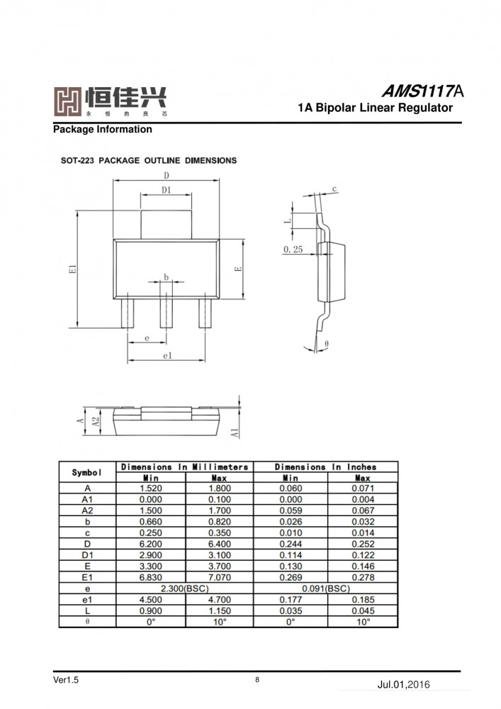 AMS1117A-ADJ datasheet page 8