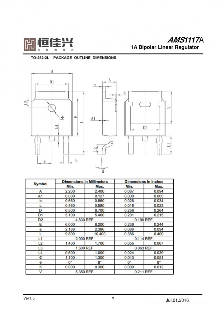 AMS1117A-ADJ datasheet page 9