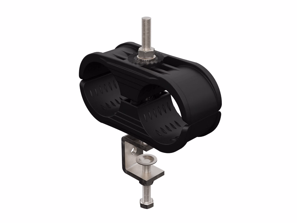 Dual Side, 1-Hole, Feeder Clamp for 1-5/8