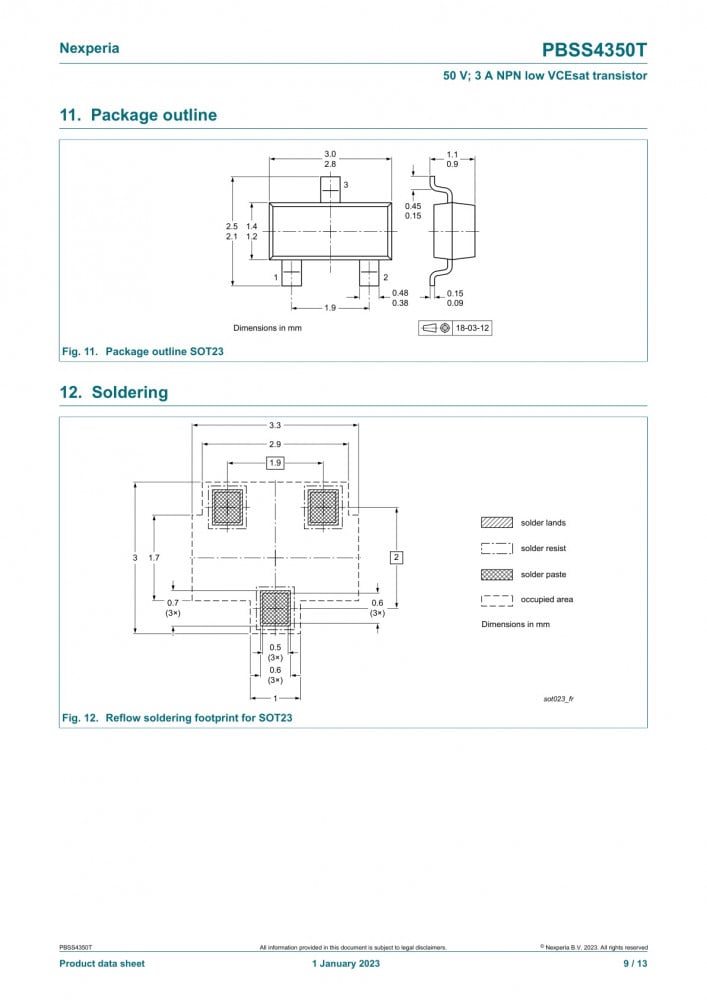 PBSS4350TVL datasheet page 9