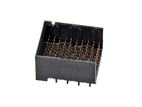 Impact 100 Ohm 3 Pair Vertical Backplane Header, Unguided, Left Endwall,  10 Columns, 90 Circuits, Pin Length 4.90mm, Plated Through Hole Dimension 0.46mm, Lead-Free
