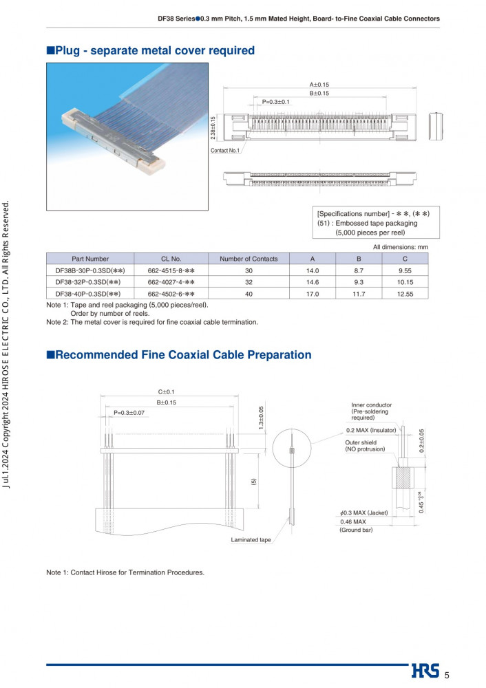 HRS DF38 technical document page 5