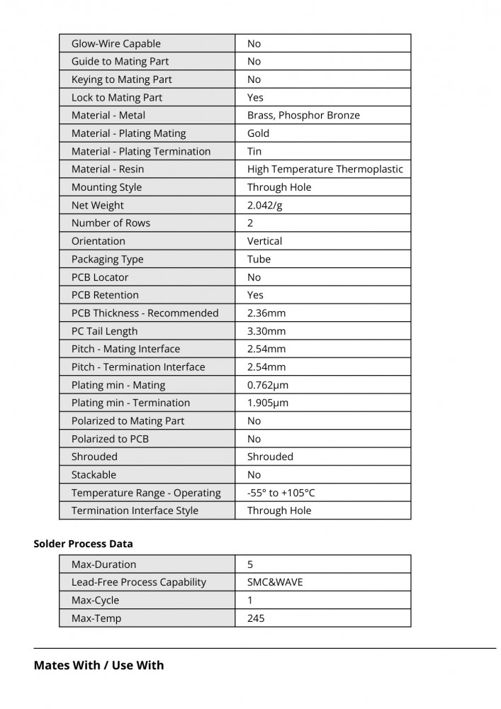 MOLEX 15801084 technical document page 3