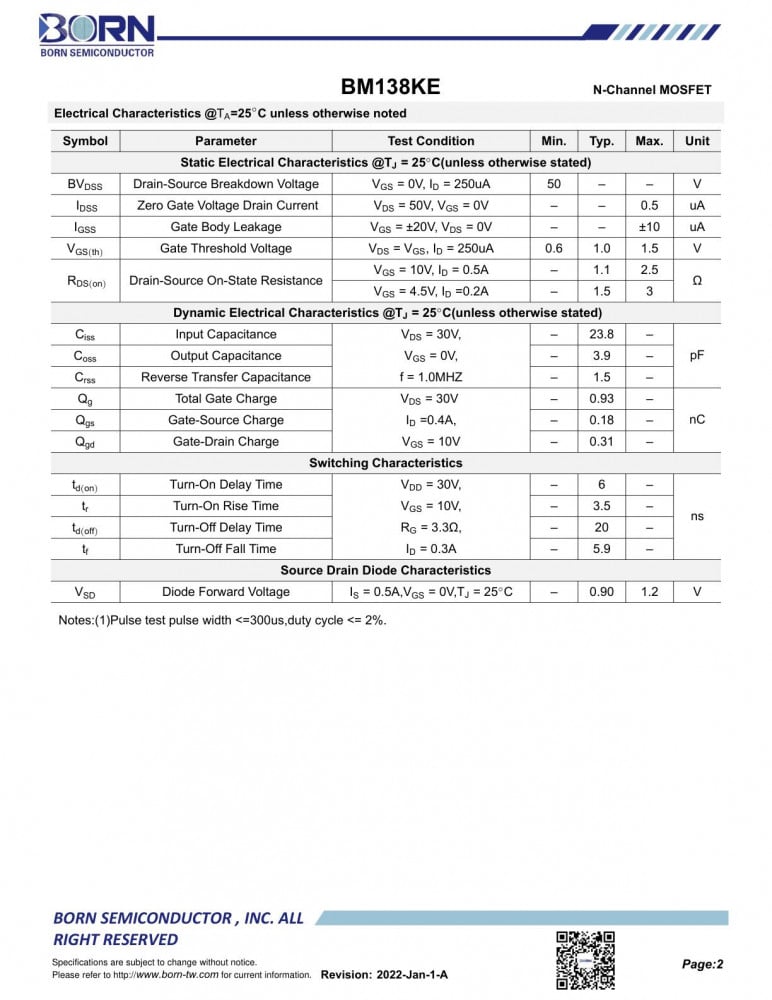 BM138KE datasheet page 2