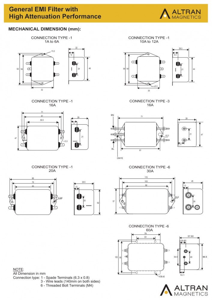 AMI-21 series technical document page 3