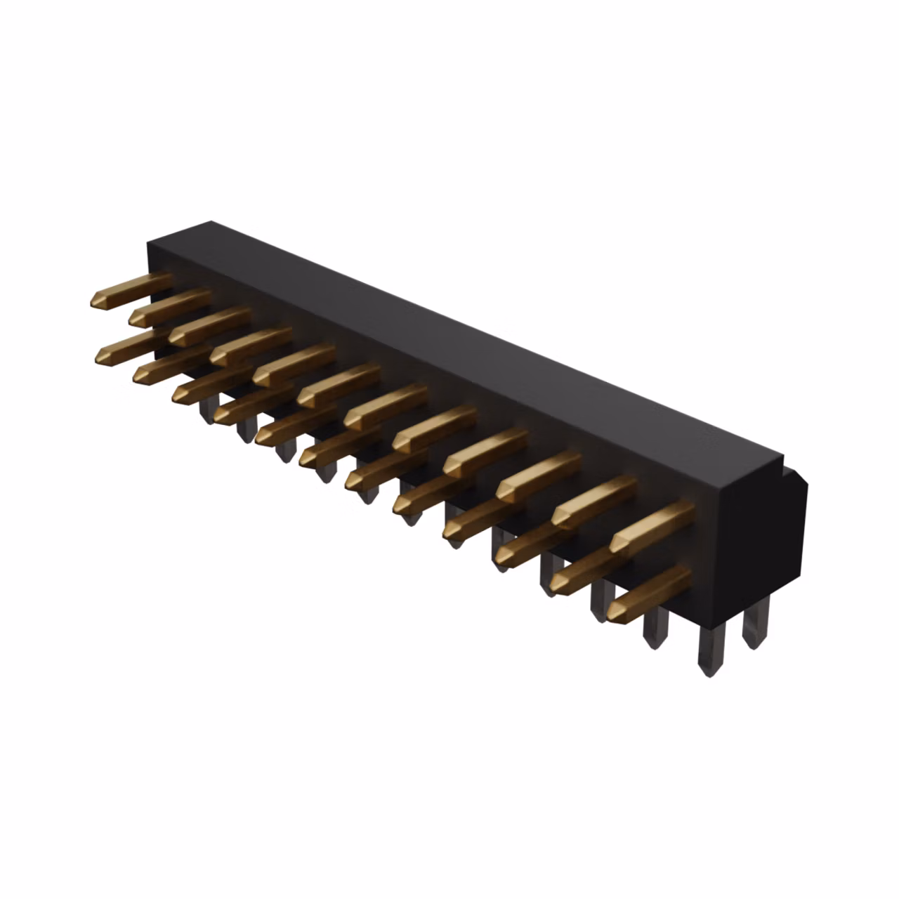 2.00mm Pitch Milli-Grid Header, Right-Angle, Through Hole, 24 Circuits, 0.76µm Gold (Au) Plating, Mating Pin Length 3.06mm, Tail Length 2.60mm, Tray, Lead-Free for sale