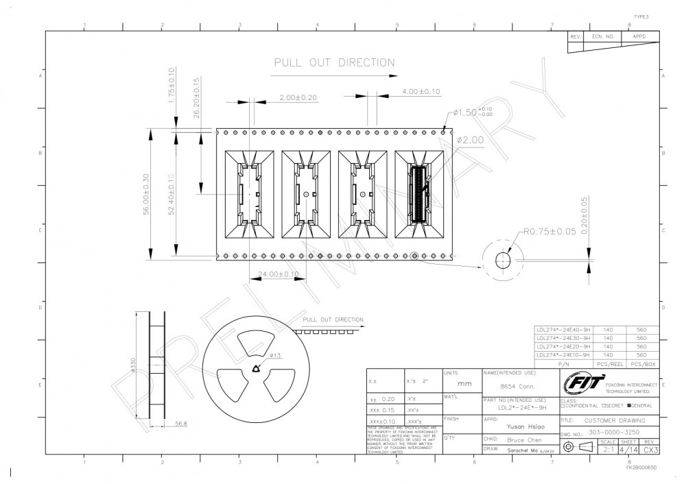 FOXCONN LDL2383-24E10-9H drawing page 4