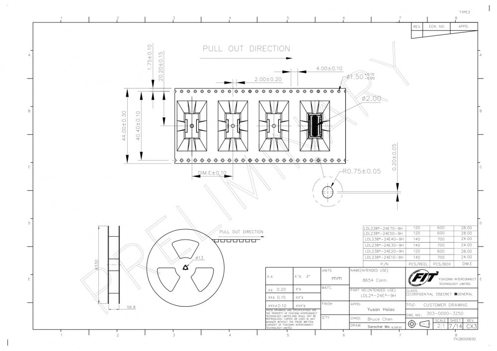 FOXCONN LDL2383-24E10-9H drawing page 7