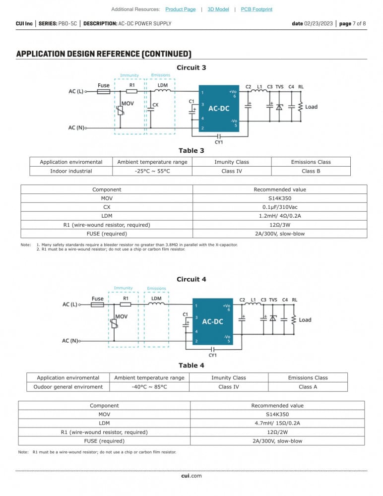 CUI PBO-5C-5 datasheet page 7