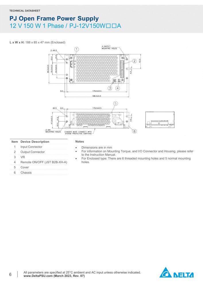 PJ-12V150WLRA datasheet page 6