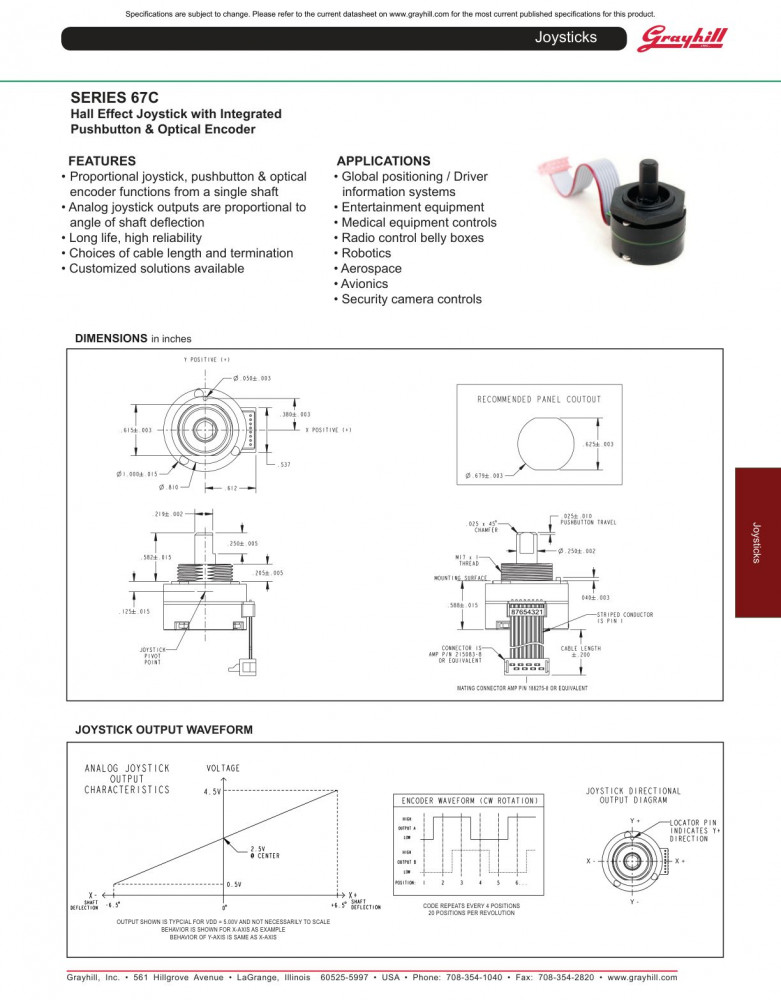 Grayhill Series 67C technical document page 1