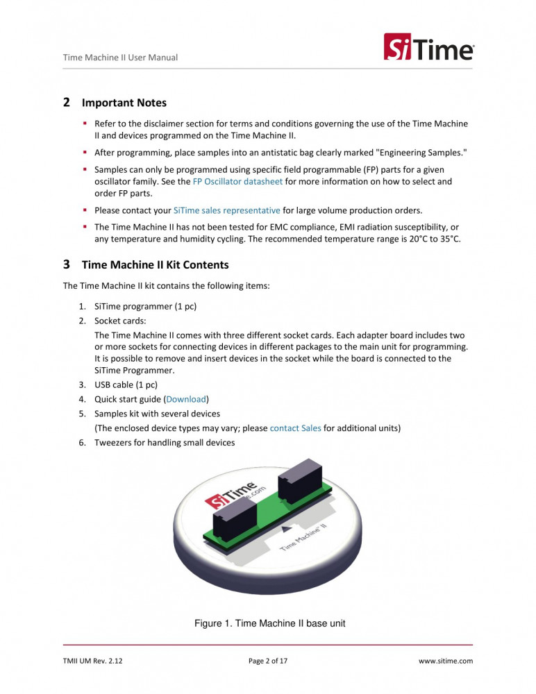 Time Machine II document page 2