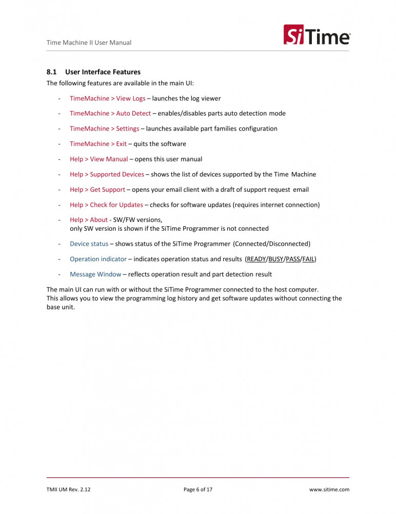 Time Machine II document page 6