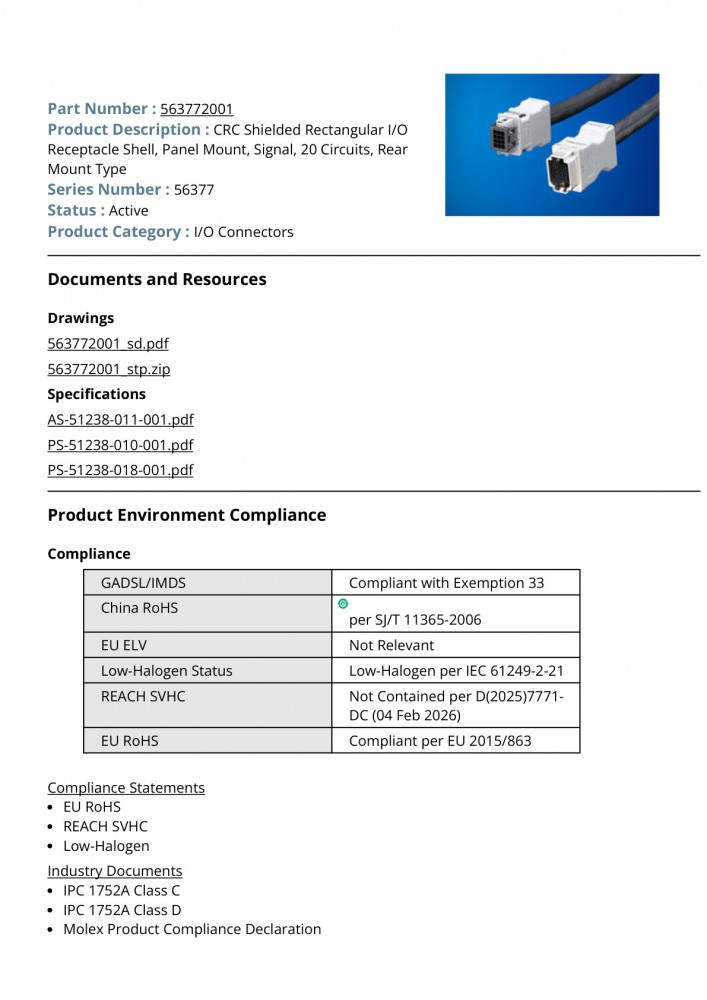 563772001 technical document preview, page 1