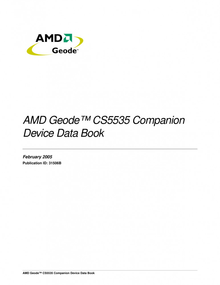 AMD CS5535 datasheet page 1