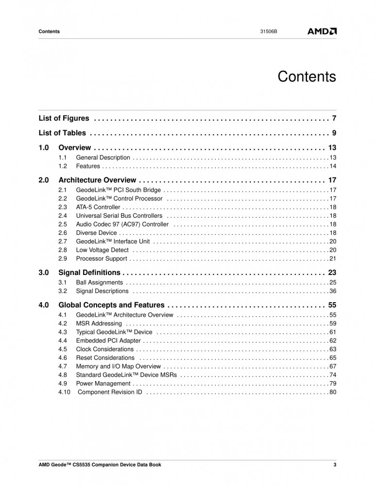 AMD CS5535 datasheet page 3